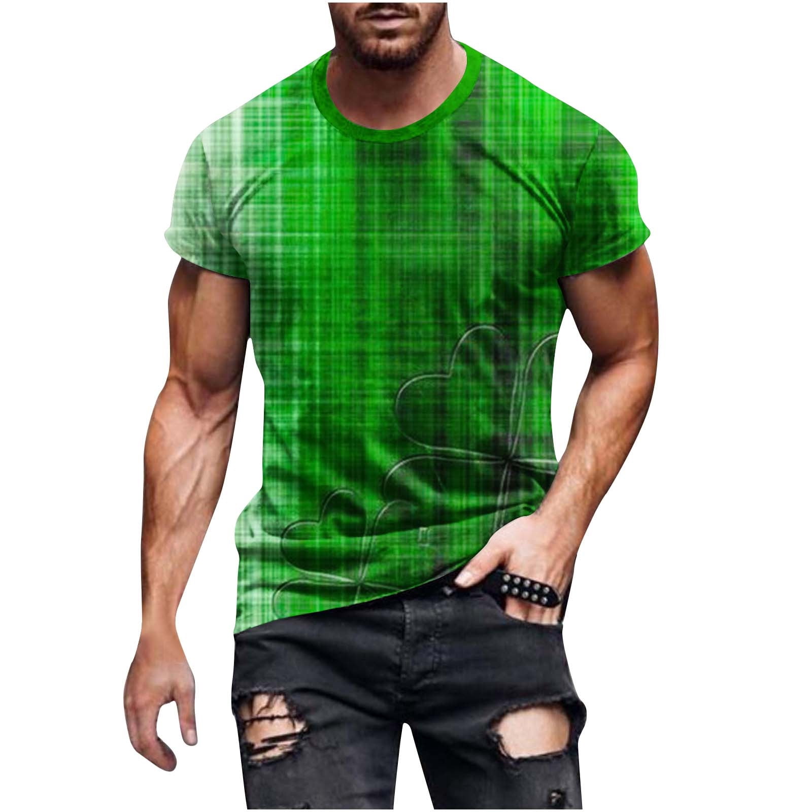 JINMGG Mens shirts short sleeve Classic Slim Shirt Casual Double Pocket ...