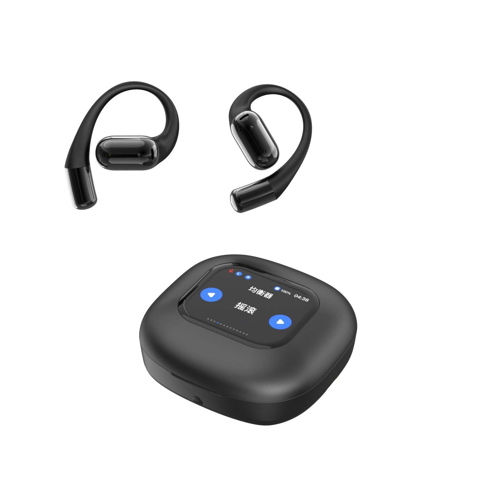 JINMIC AI Language Translation Earbuds, LCD Touch Screen Real-Time ...