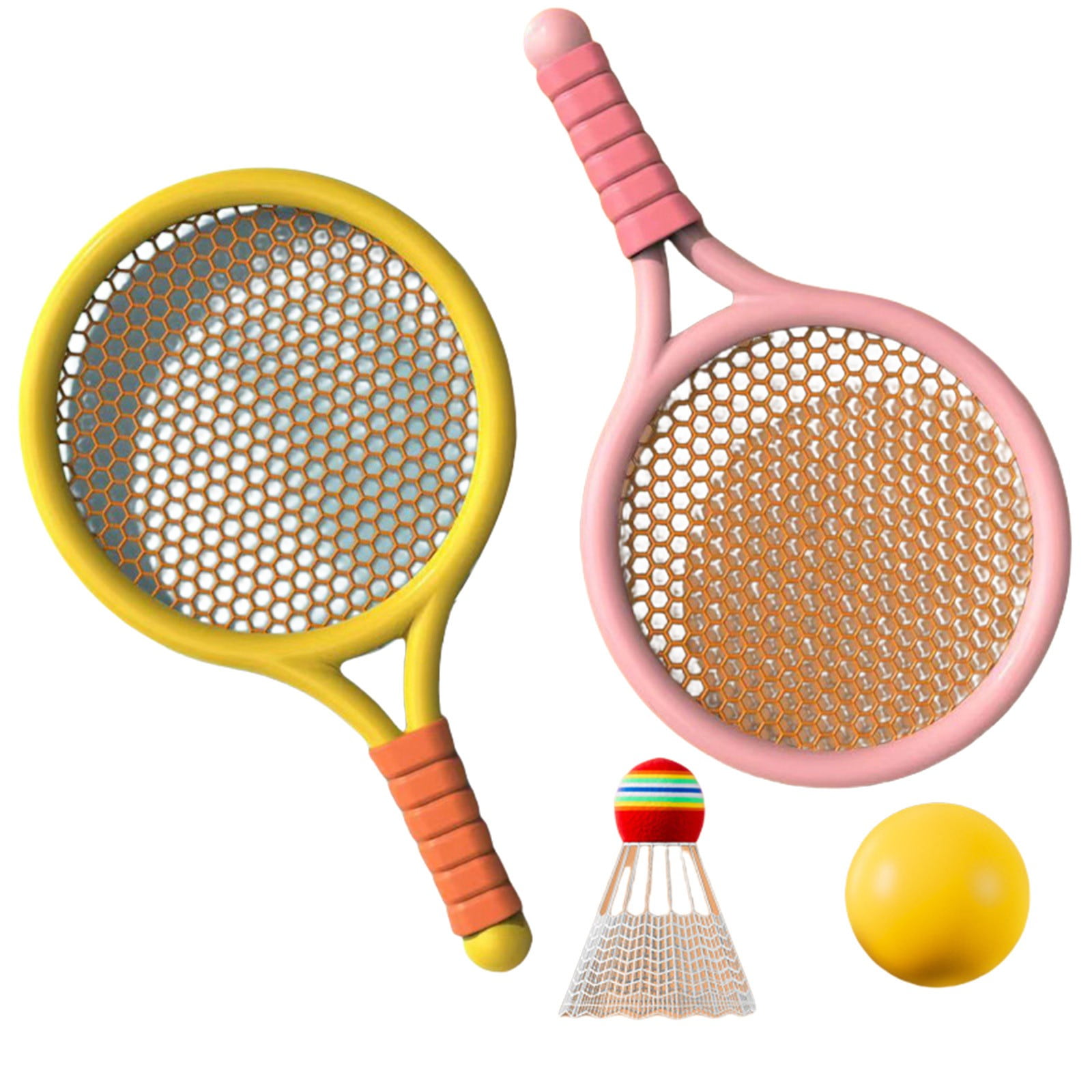 JINMIC Children Badminton Racket Set Double Tennis Rackets Parent Child ...