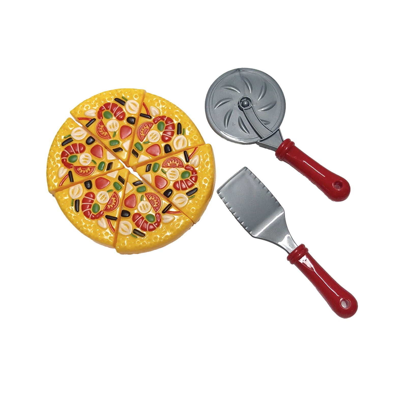 JINMIC Pizza Party Toy Play Set for Kids, Pizza Pie Pretend Play Food ...