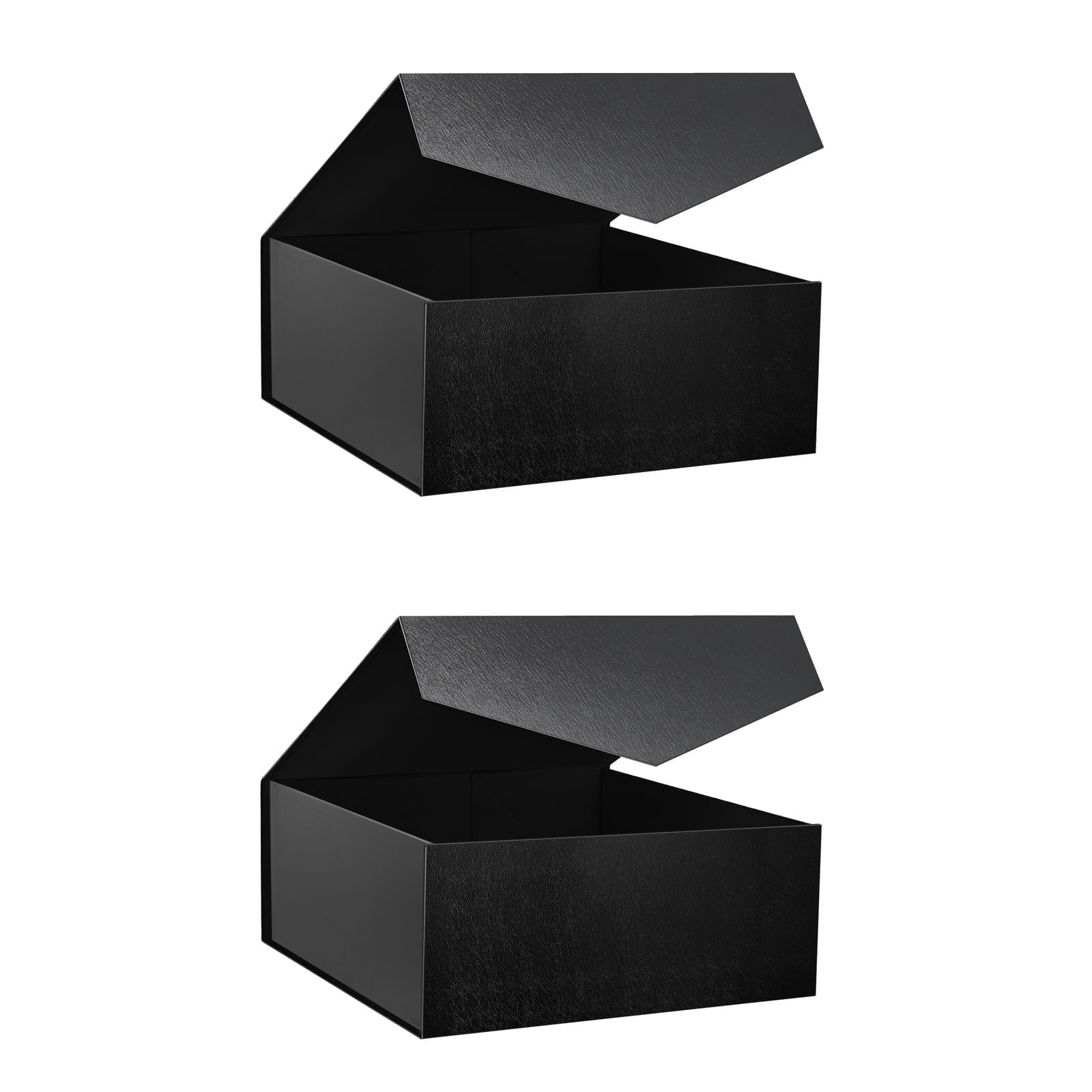 JINMING 2 Black Gift Boxes with Lids for Father's Day, 10.5x10.5x4 ...