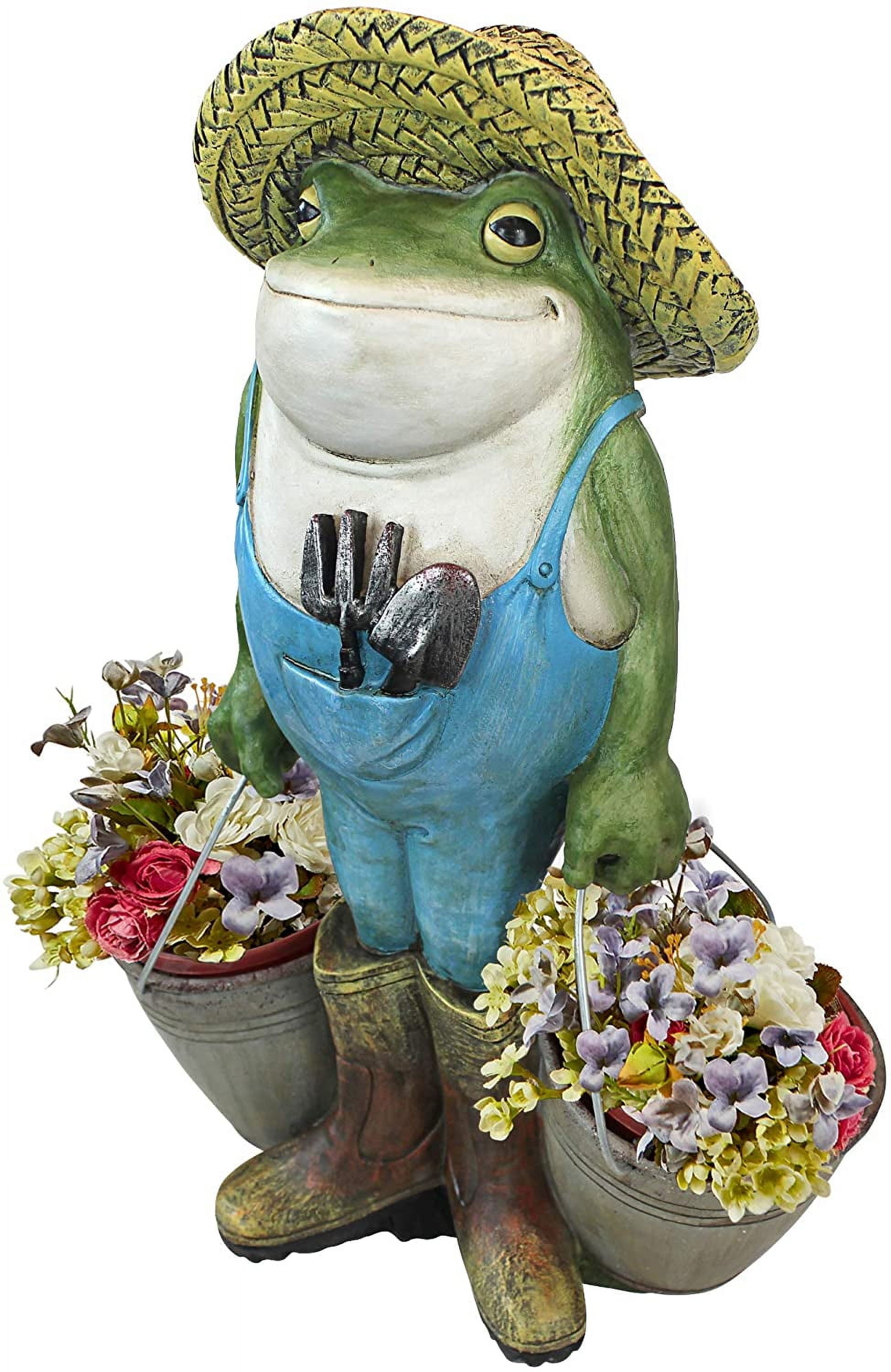 JINMING Buckets The Garden Frog Statue - Walmart.com