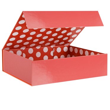 4 Pack Durable Magnetic Boxes, Recyclable, 9.5x7x4 Blue Gift Box with ...