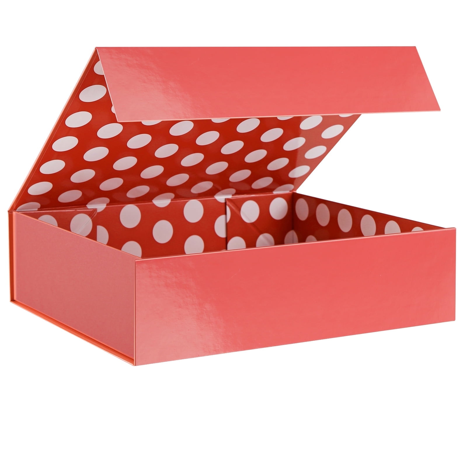 JINMING Valentine's Day Gift Box 13x9.7x3.4 Inches, Large Red Gift Box ...