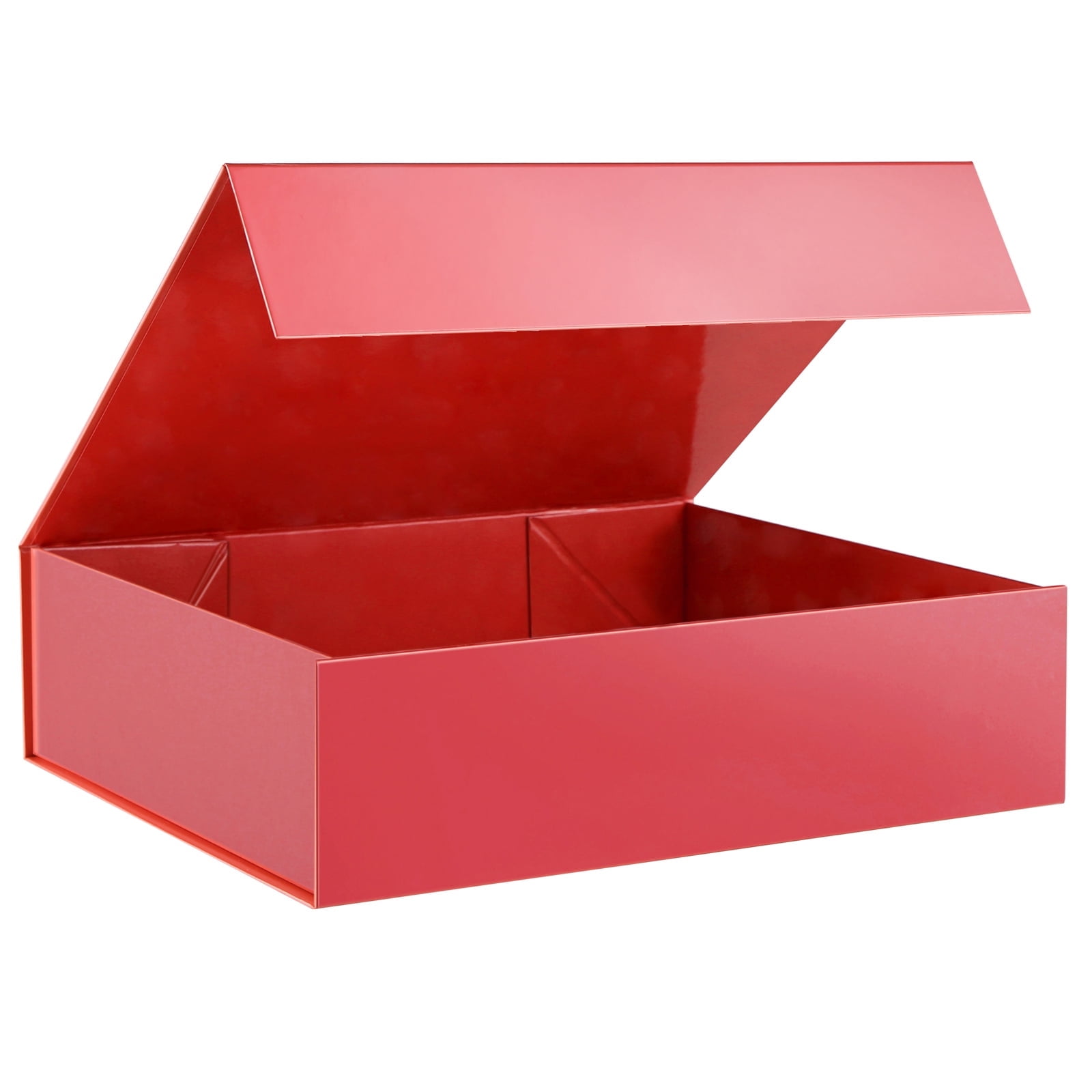 JINMING Gift Box with Lid for Present, 11x7.8x2.3 inches, Red Shirt ...