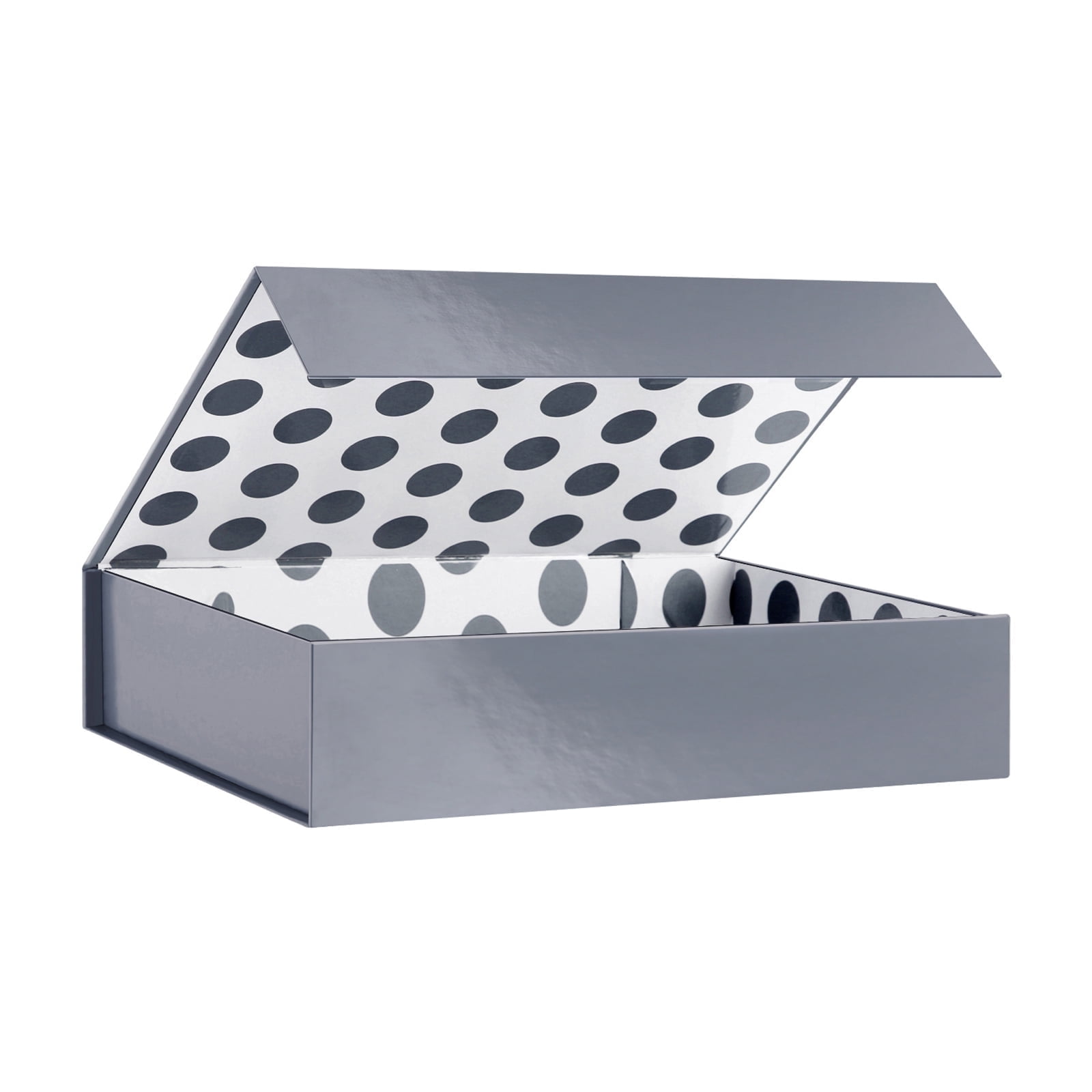 JINMING Gift Box with Lid for Present, 11x7.5x2 inches, Gray Shirt ...