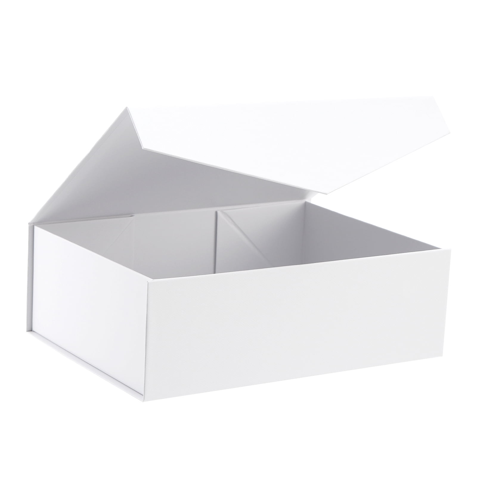 JINMING White Gift Box with Magnetic Lid, 11.5x8.1x3.8 inches(Matte ...