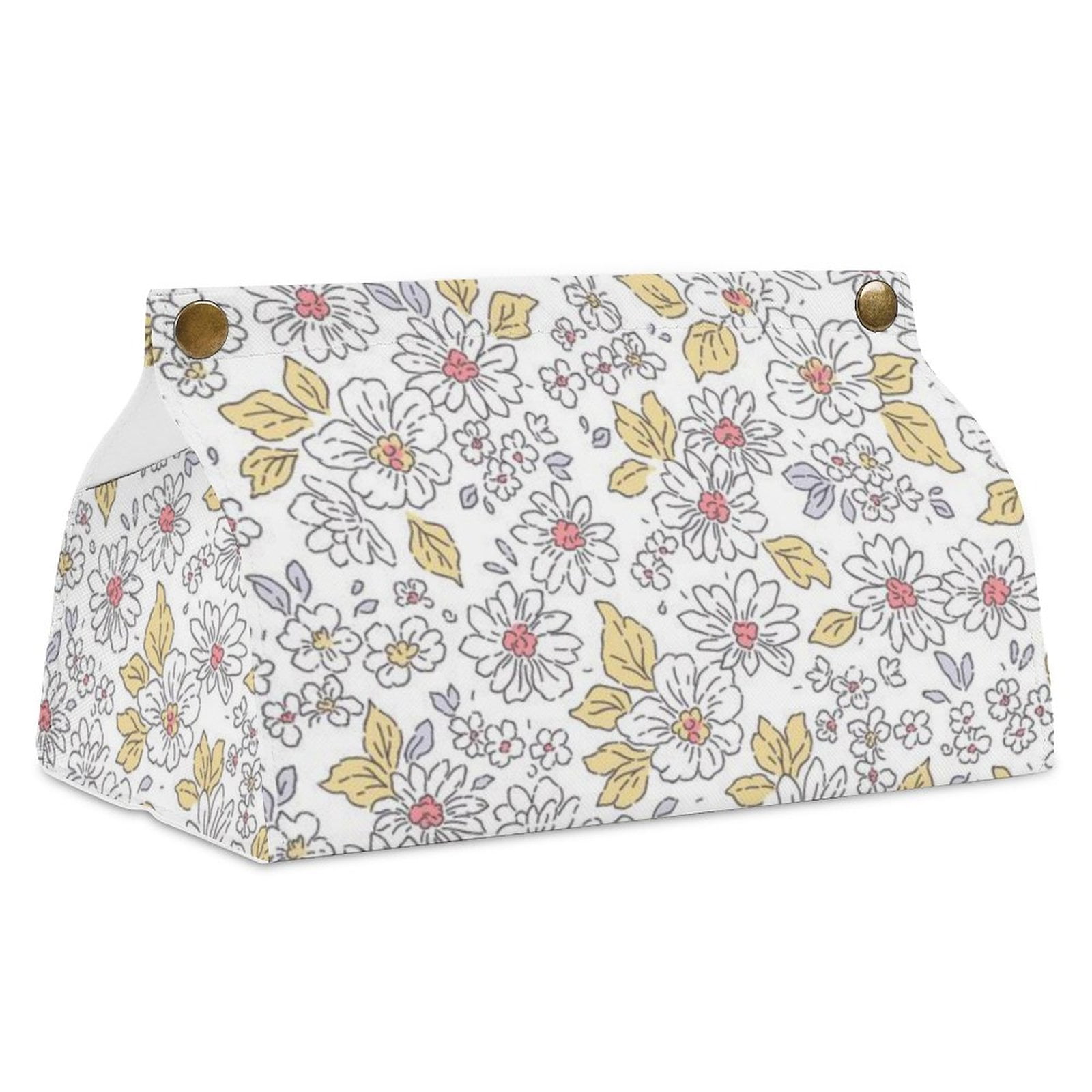 JINMUZAO Daisy Paper Facial Tissue Box Cover Holder for Bathroom Vanity ...