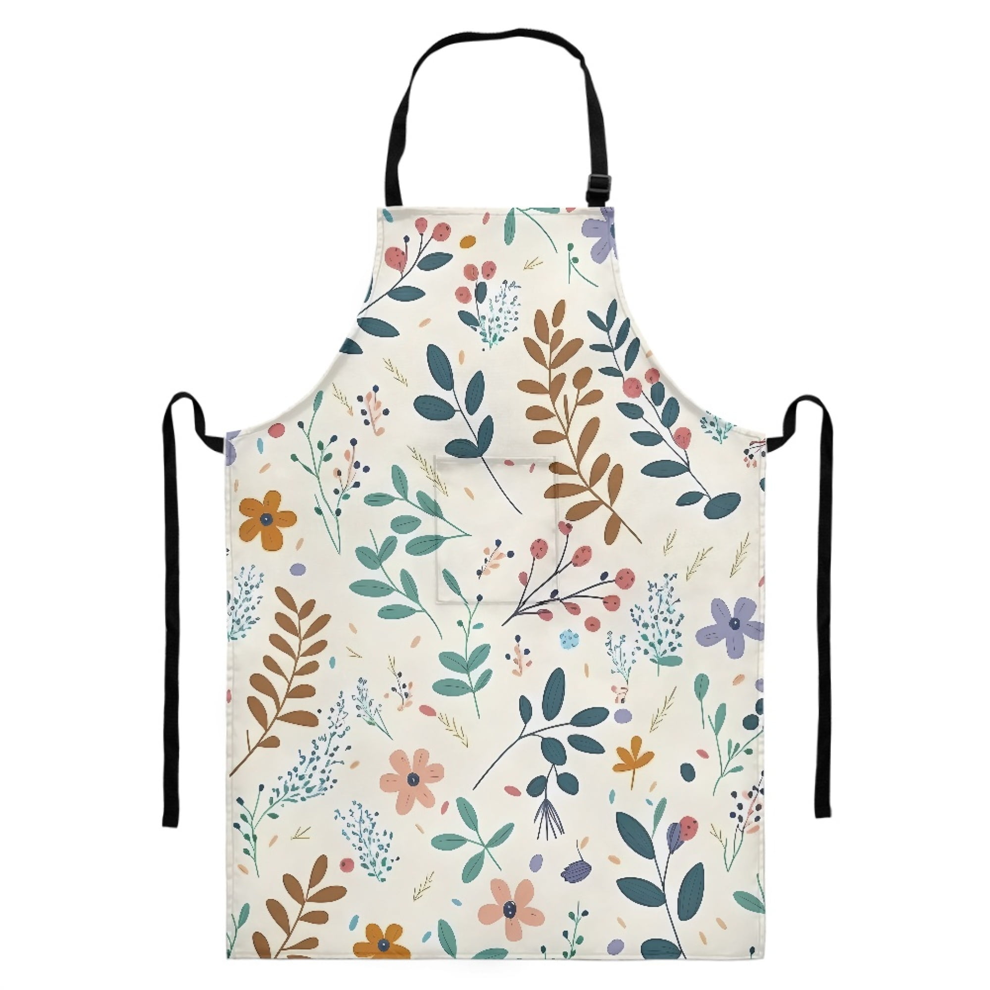 JINMUZAO Flower Print Kitchen Apron for Men Women, Painting Art Cooking ...