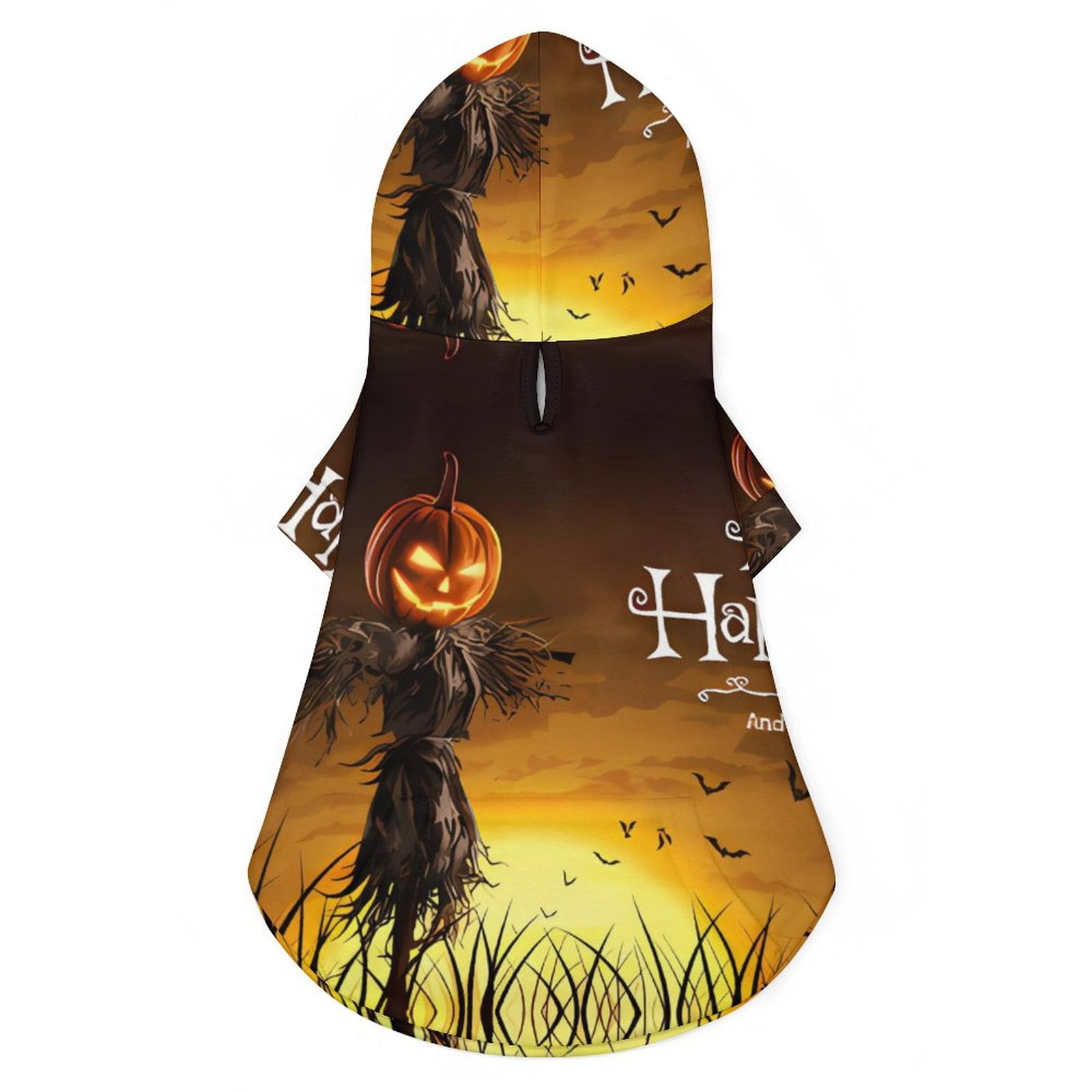 JINMUZAO Halloween Print Dog Costume Cute Dog Clothes Funny Halloween ...