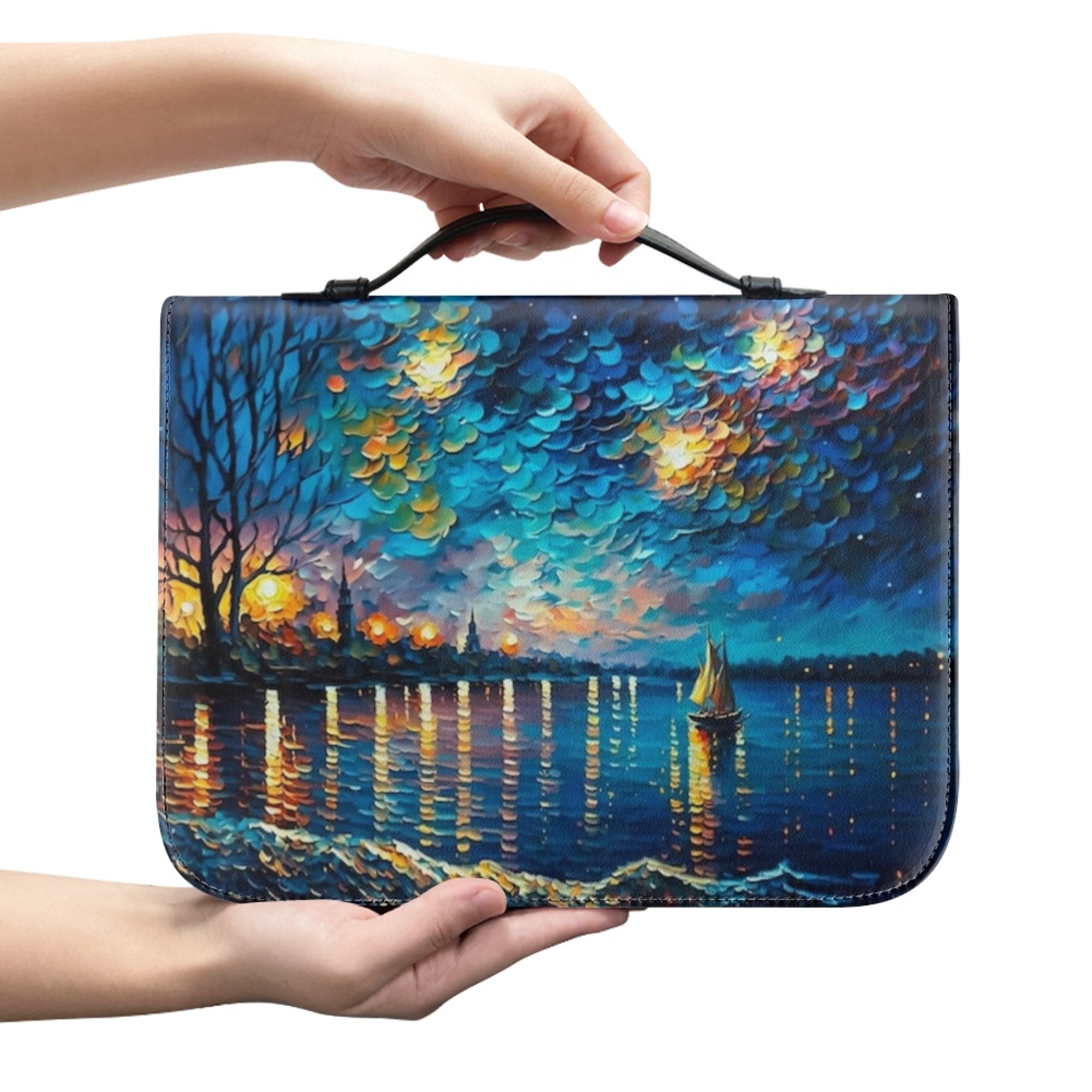 JINMUZAO Oil Painting Bible Covers for Women Men Bible Case Boy Girl ...