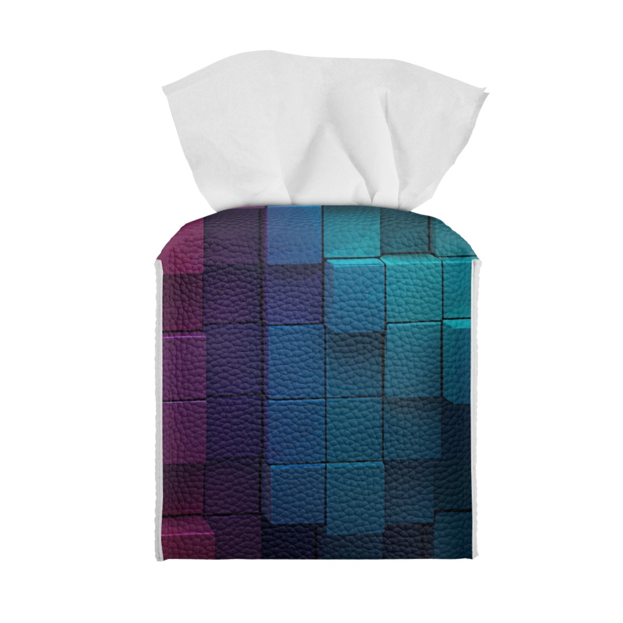JINMUZAO Oil Print Tissue Box Cover Square Tissue Box Holder for Living ...