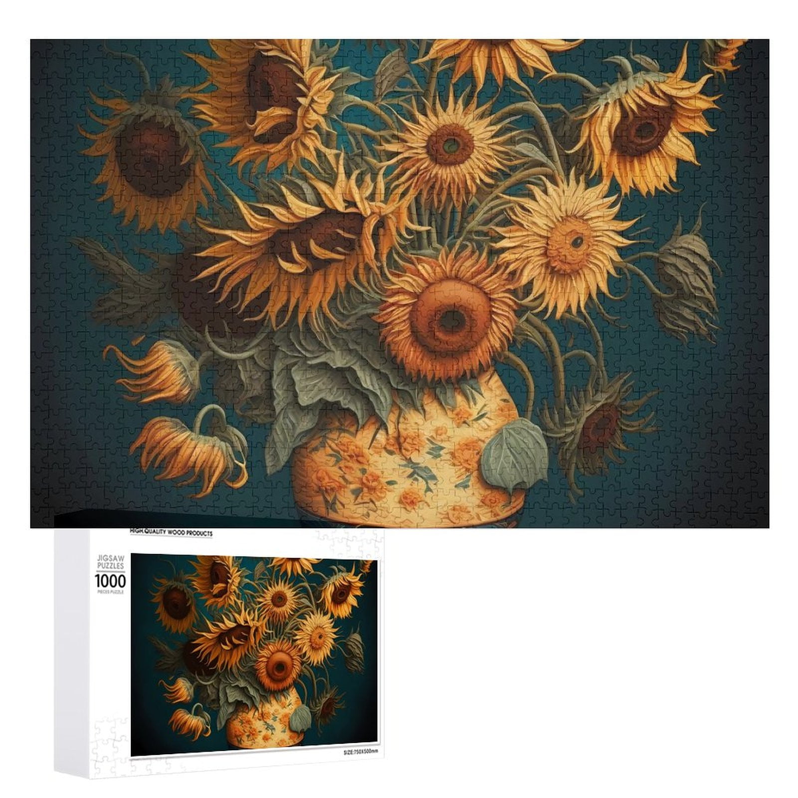 JINMUZAO Oil Printing Pattern puzzles for adults and children over 10 ...