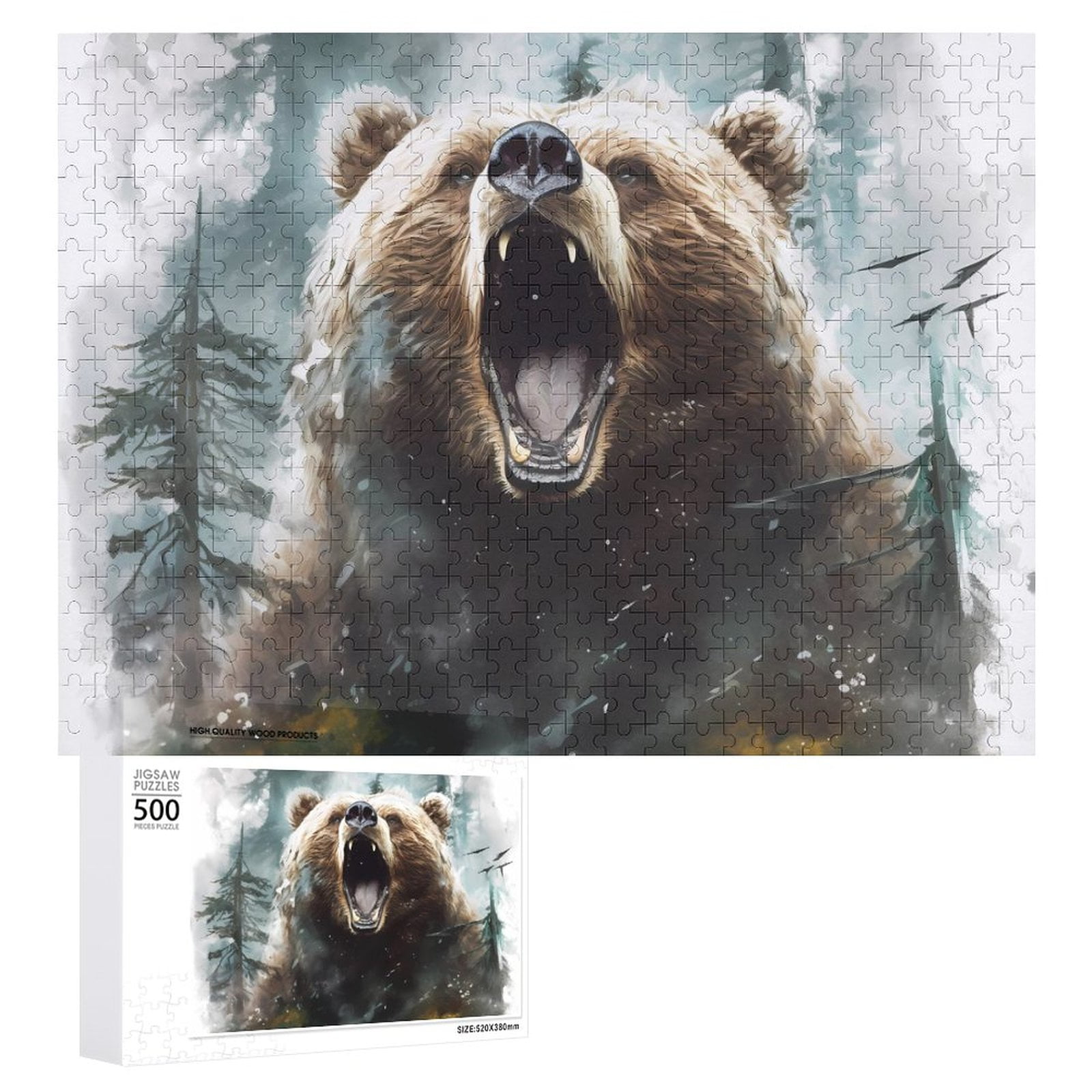 JINMUZAO Panda Pattern Adult Jigsaw Puzzle Each Piece Is Unique ...