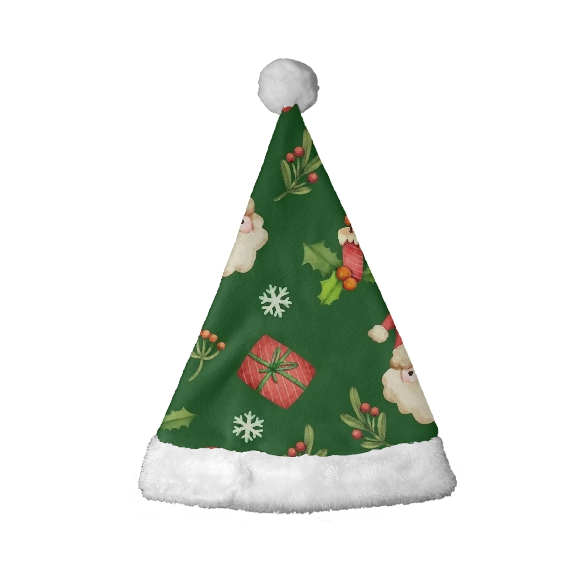 JINMUZAO Santa Hat,Christmas Hat,Unisex Christmas Hats, Santa Hat Adult ...