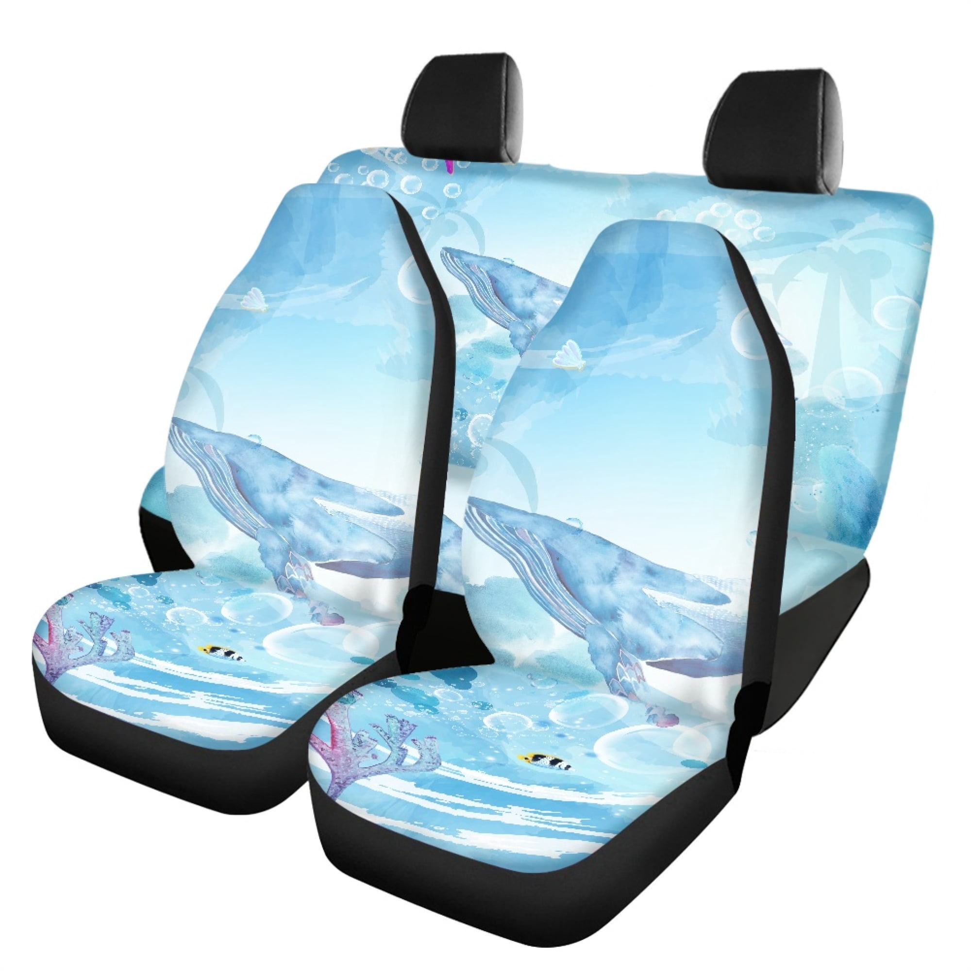 JINMUZAO Shark Car Seat Covers for Full Set, Breathable Waterproof ...