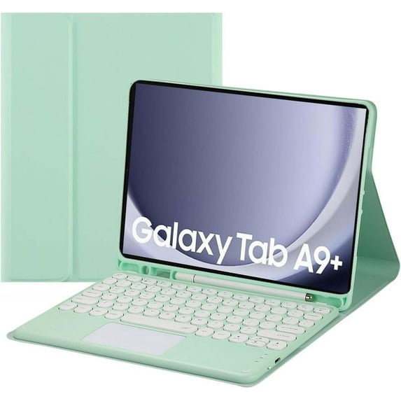 JINRAN Touch Keyboard Case for Samsung Galaxy Tab A9 Plus 11'' 2023 (SM ...