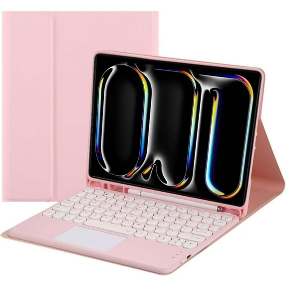 JINRAN Touch Keyboard Case for iPad Pro 13 Inch 2024 (M4) with Pencil ...