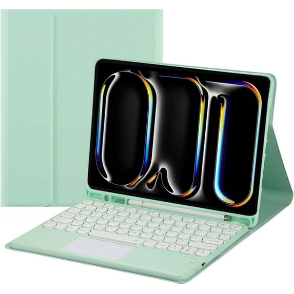 JINRAN Touch Keyboard Case for iPad Pro 13 Inch 2024 (M4) with Pencil ...