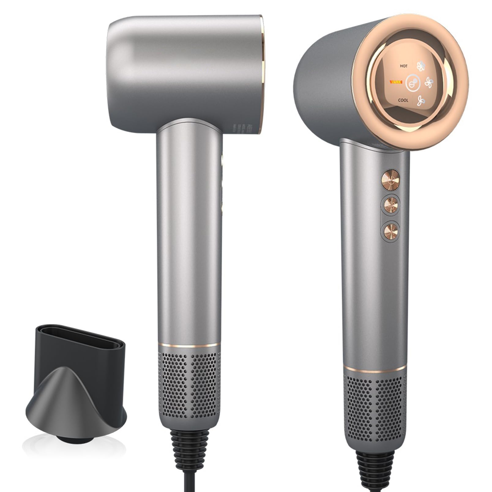JINRI Hair Dryer, High-Speed Ionic Low Noise Blow Dryer with Brushless ...