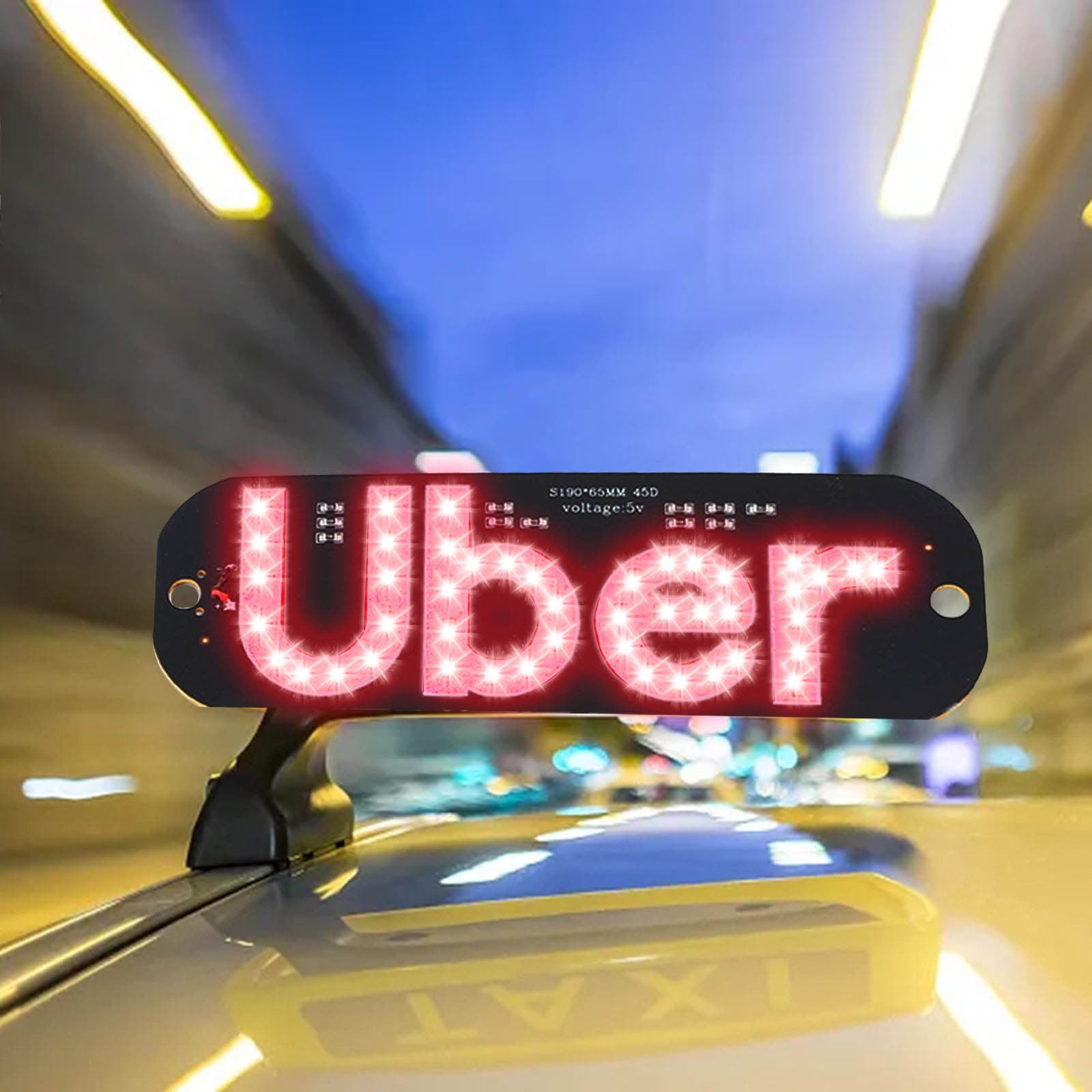 JINRUIm Lighted LED Sign for USB Plug LED Light Sign for Car Windshield ...