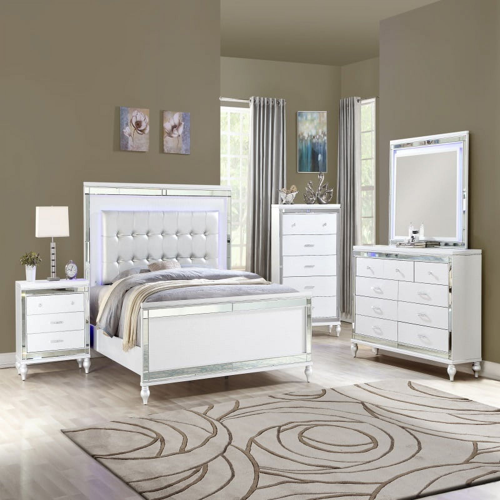 Mirror Headboard Full Size