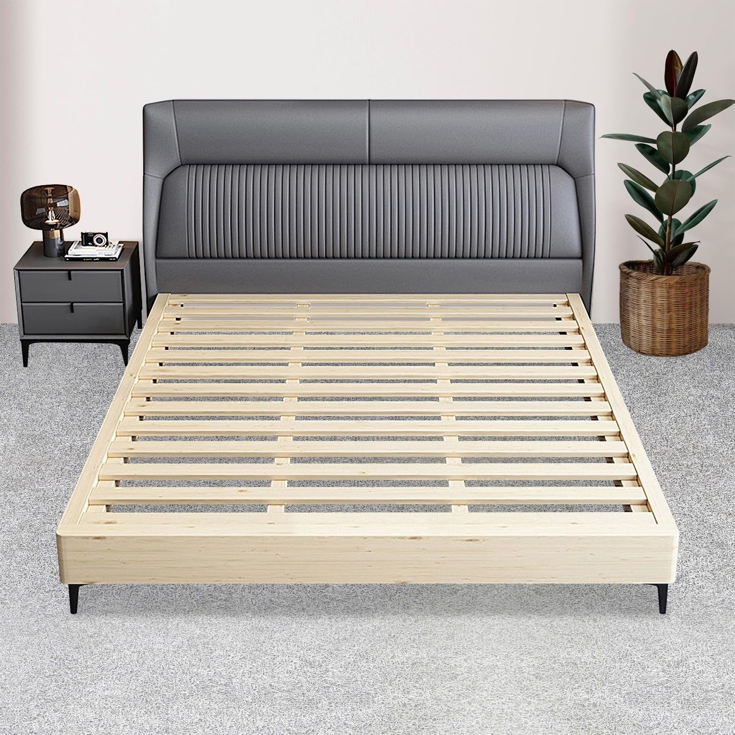 JINS&VICO Pack of 13 Count Bed Slats, Queen Size 63.6”Lx2.1”Wx0.7”H ...