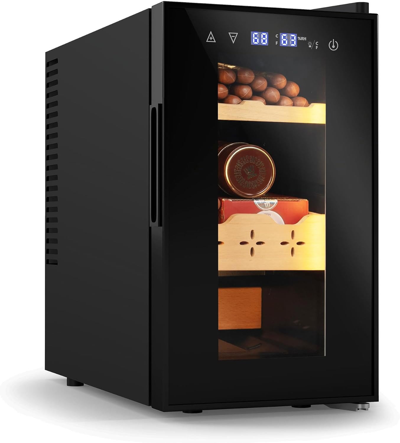 JINSEED 25L Electric Cigar Humidor for 200 Counts, Temperature and ...