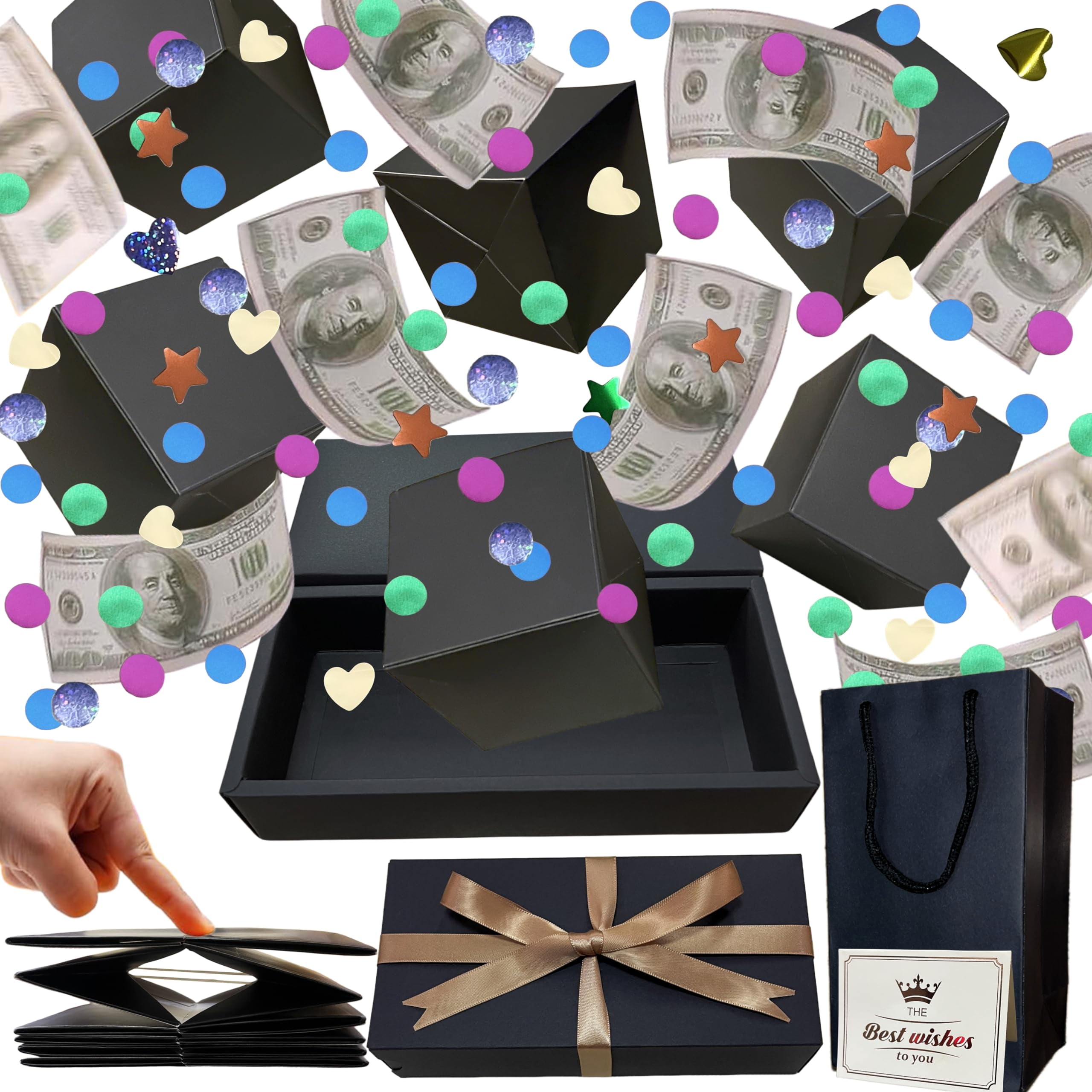 JINSTABAG Surprise Box Gift AIF9 Box for Money, DIY Unique Folding ...