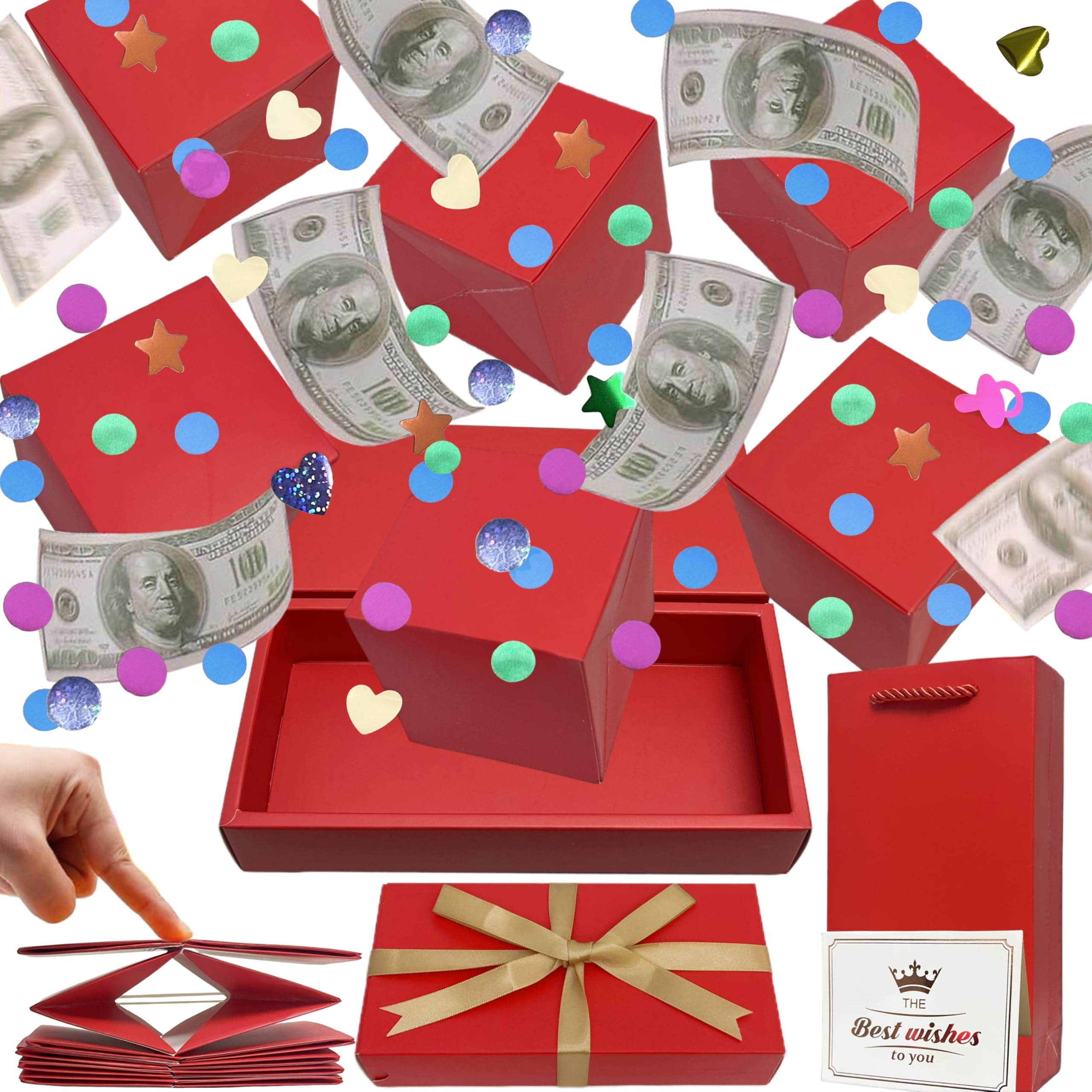 JINSTABAG Surprise Gift Box BDF32 Explosion for Money, DIY Unique ...