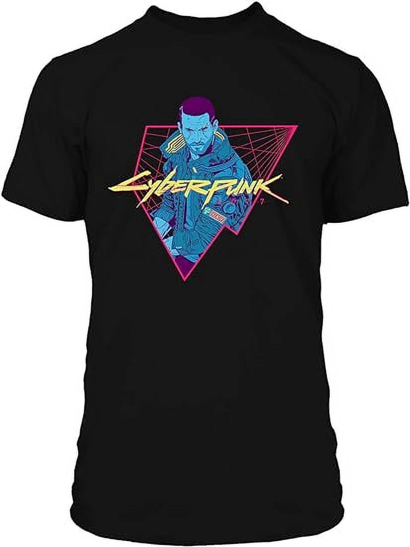 JINX Cyberpunk 2077 Cyber Enhanced Men's Gamer Graphic T-Shirt, Black ...