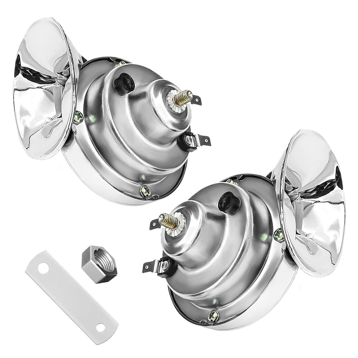 JINXIAOW Loud Car Horn, 12V Waterproof Snail Electric Horn, 300DB High ...