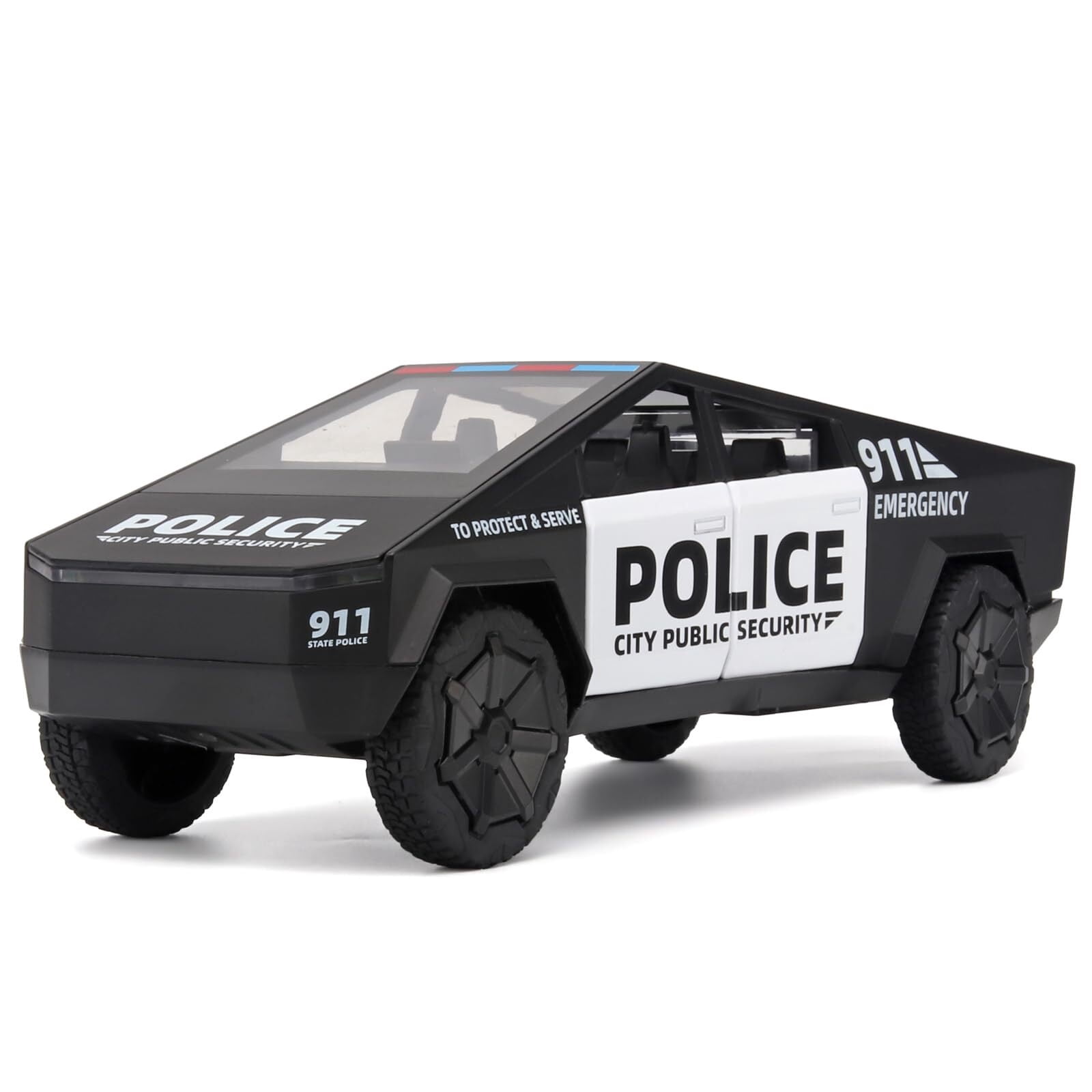 JINXIAOW Trucks for Boys Toy Pickup Truck 1/32 Police Car Toy,Police ...