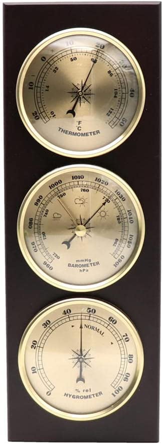 JINYISI Barometer Thermometer Hygrometer,Barometer Indoor,Outdoor ...