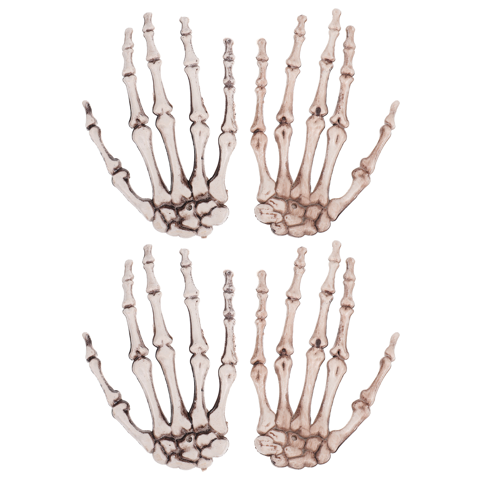 JINYUANN 2 Pairs of Halloween Skeleton Claws Horror Party Decorations ...