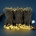 JINYUN-100 ft 300 Count Warm White LED String Lights with 8 Models ...