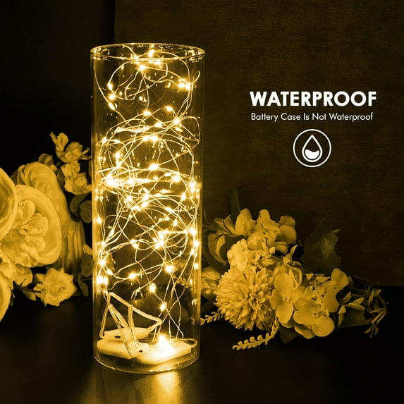 JINYUN-12 Pack Fairy Lights Battery Operated String Lights7FT 20LED ...