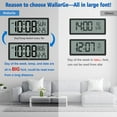 JINYUN-14.5'' Large Digital Wall Clock Battery Operated with Jumbo ...