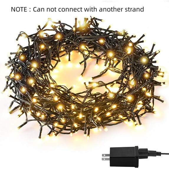 JINYUN-170FT 500LED Christmas String Lights Indoor Outdoor,Green Wire ...
