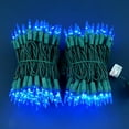 JINYUN-200 Blue Christmas Lights, Pack of 2 Strands of 21 ft 100 Count ...
