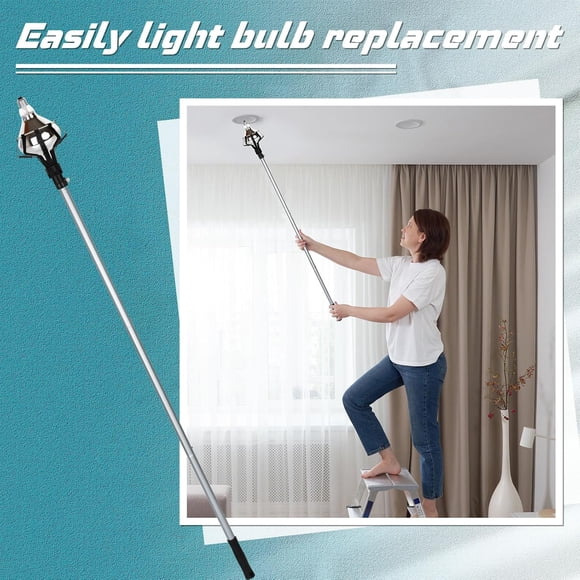 Telescopic Light Bulb Changer Poles for High Ceilings at Walmart