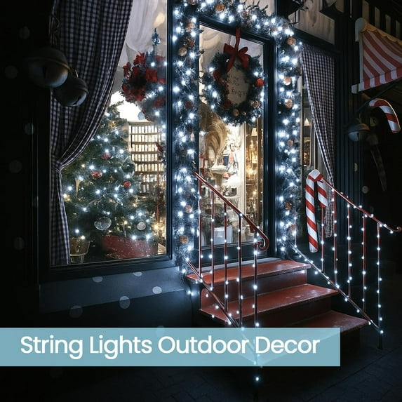 JINYUN-4 Pack 180FT Solar Christmas Lights Outdoor Waterproof, Super ...