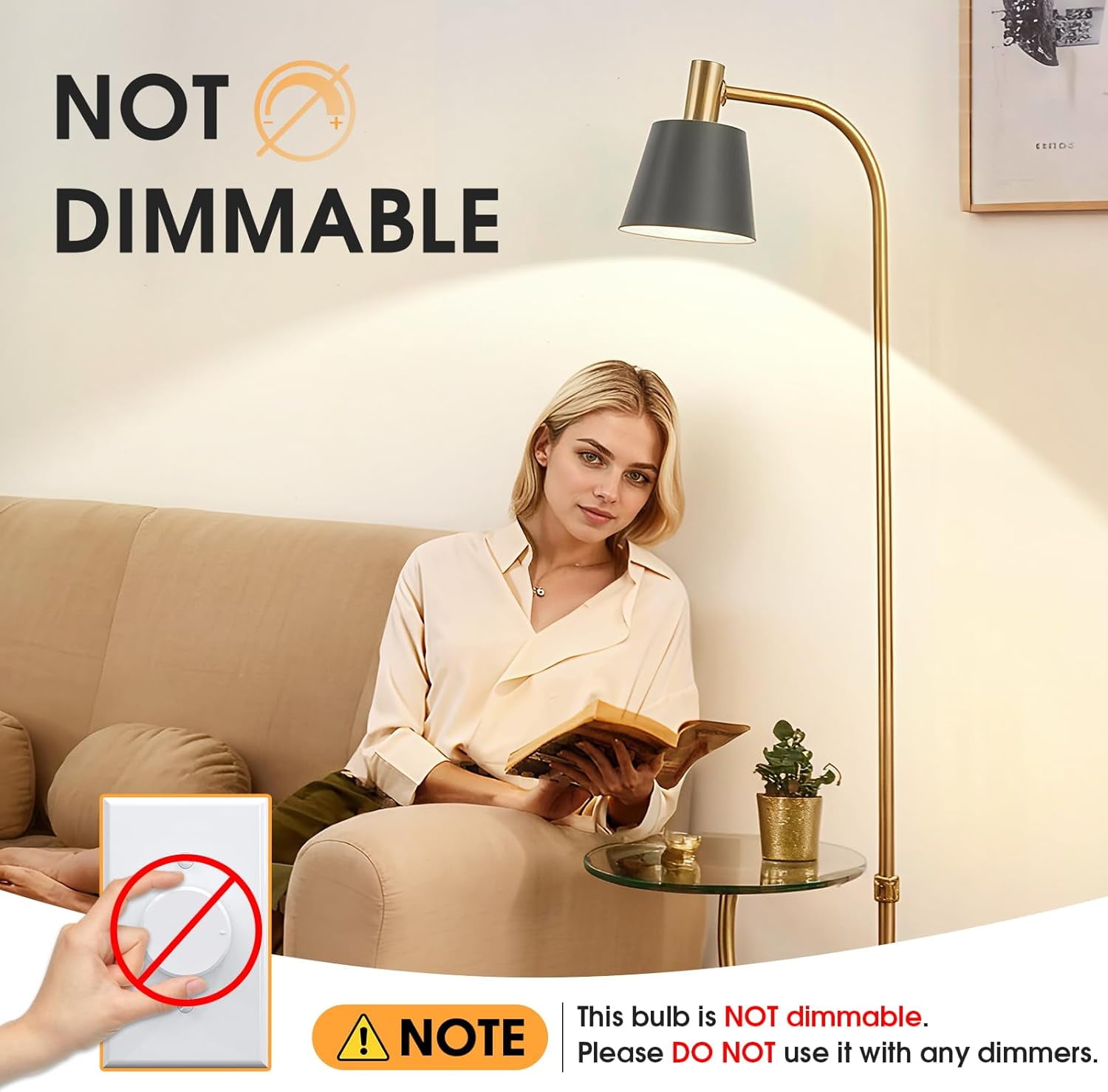 JINYUN-A19 LED Light Bulb, 60 Watt Equivalent, Soft White 3000K, 850LM ...