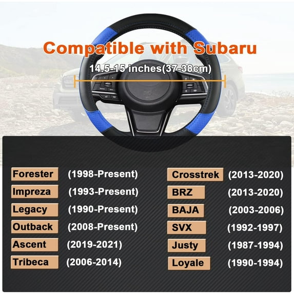 JINYUN-Customized Auto Steering Wheel Cover for Subaru Forester, Car ...
