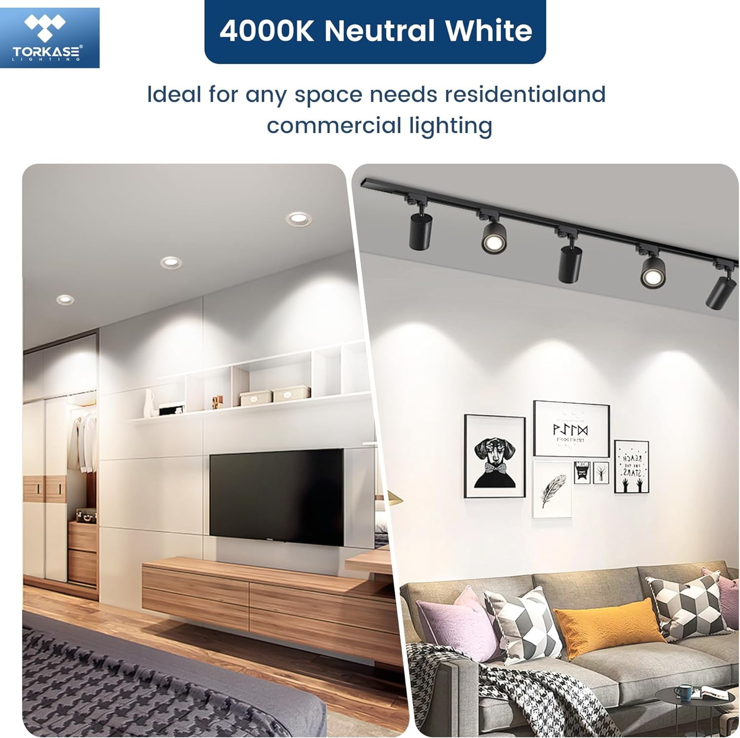 JINYUN-Dimmable MR16 LED Light Bulb,GU10 Base,120V,4000K Neutral White ...