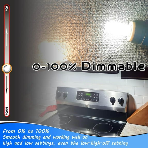 JINYUN-E17 LED Dimmable 4W Microwave Oven Stove Bulb 450lm 6000K ...