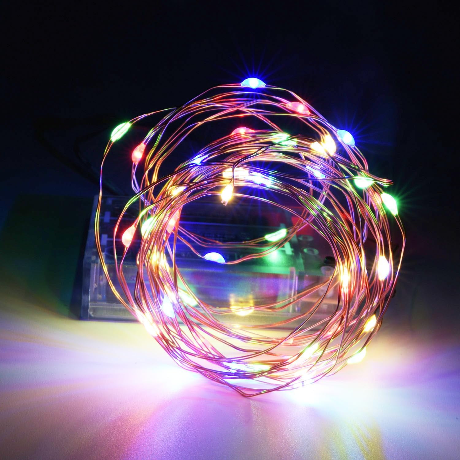 JINYUN-Fairy Lights, Battery Operated Christmas String Lights with 8 ...