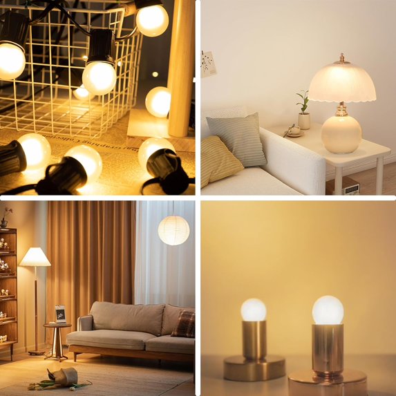 JINYUN-G40 1.5w Low Watt Led Light Bulb,Equivalent 15 Watt Small Night ...