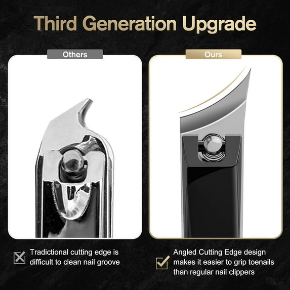 JINYUN-Ingrown Nail Clipper - Slant Curved Blade Nail Clipper for Thick ...