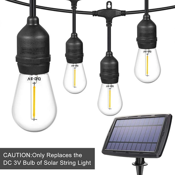 JINYUN-LED S14 Low Voltage (DC 3V) Replacement Bulbs with E26 Base for ...